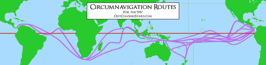 World Circumnavigation Routes for Sailboats - Out Chasing Stars