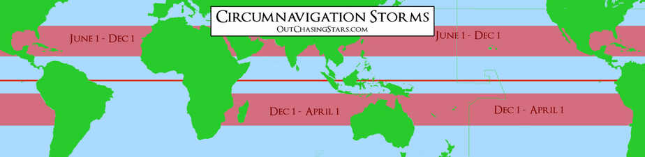 World Circumnavigation Routes for Sailboats - Out Chasing Stars